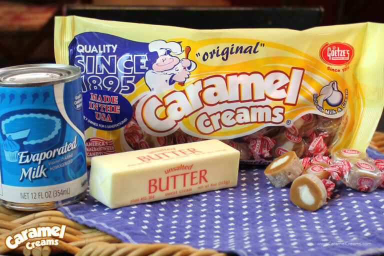 Easy Caramel Sauce Recipe | Goetze's Candy Caramel Creams and Cow Tales